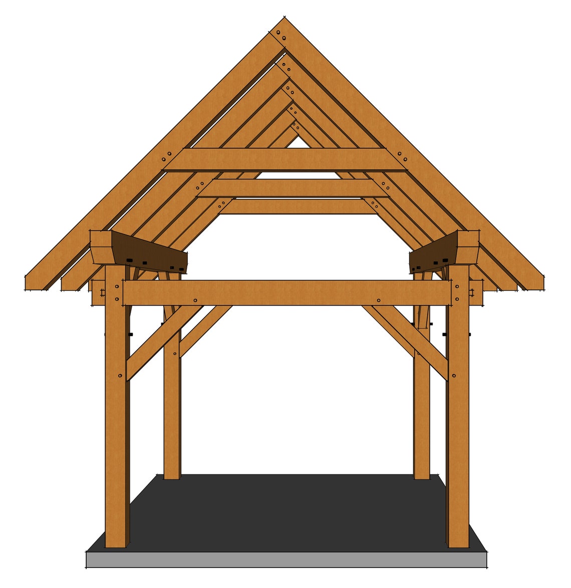 12x12 Timber Frame - Etsy