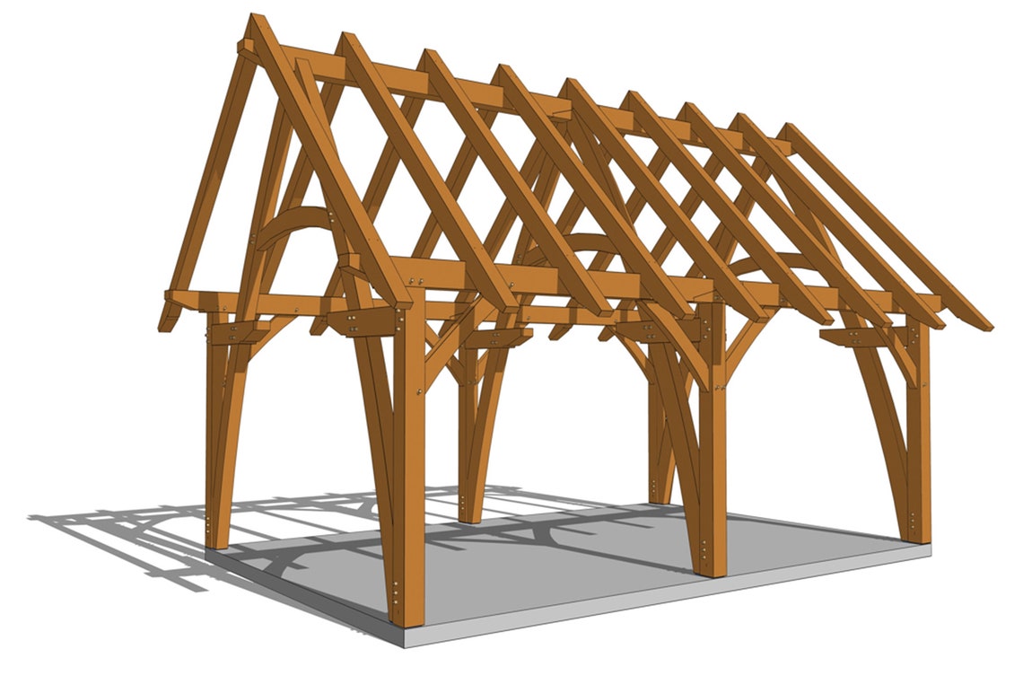 16×24 Cruck Timber Frame - Etsy