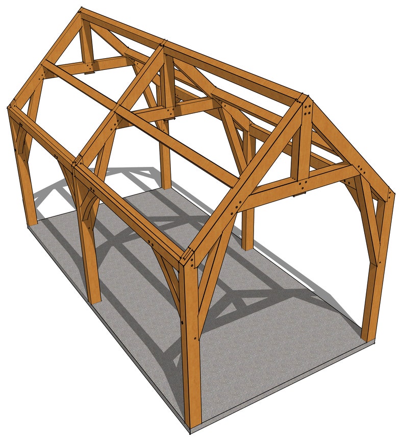 12×24 Gothic Arch Timber Frame - Etsy