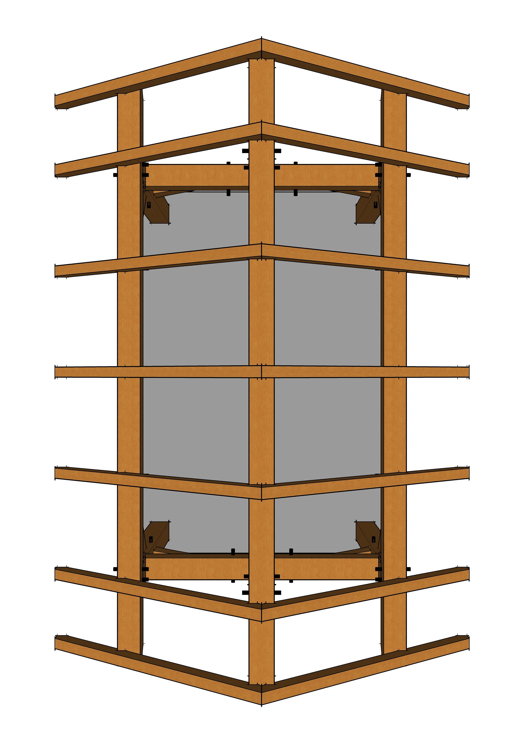 8x12 Timber Frame Plan - Etsy