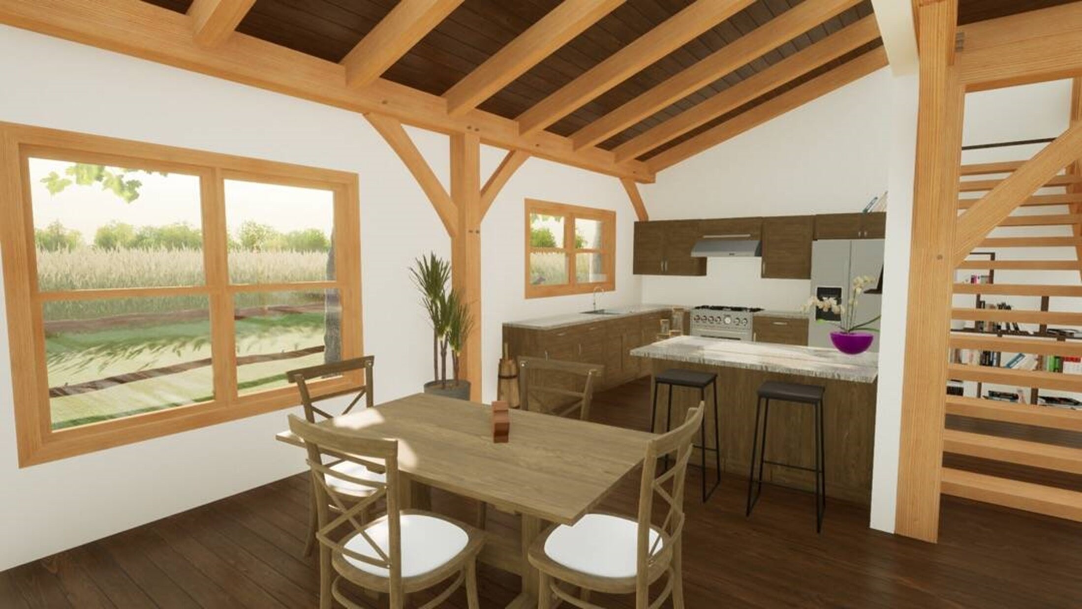 40×42 Monitor Barn House - Etsy