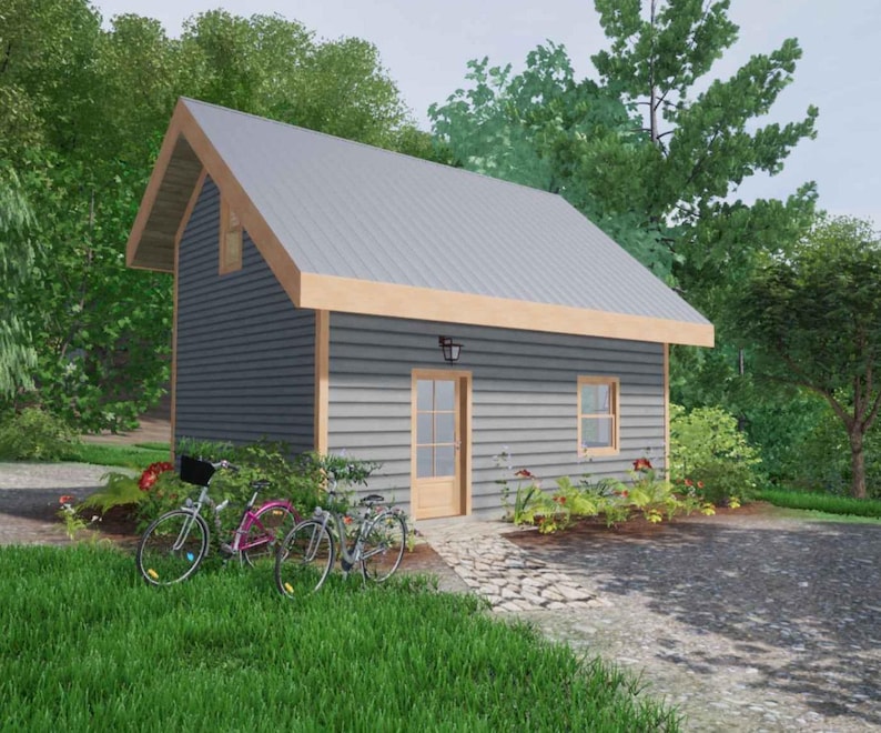 16×24 Saltbox Cabin - Etsy