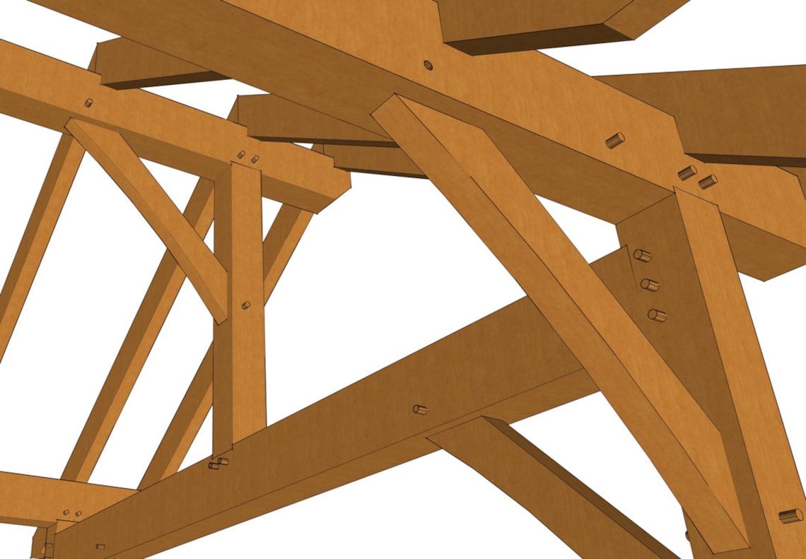 12x16 King Post Plan (16' Wide X 12' Deep) - Etsy