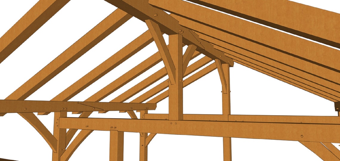 20×24 King Post Timber Frame - Etsy