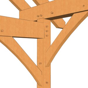 12x16 King Post Plan (16' Wide X 12' Deep) - Etsy