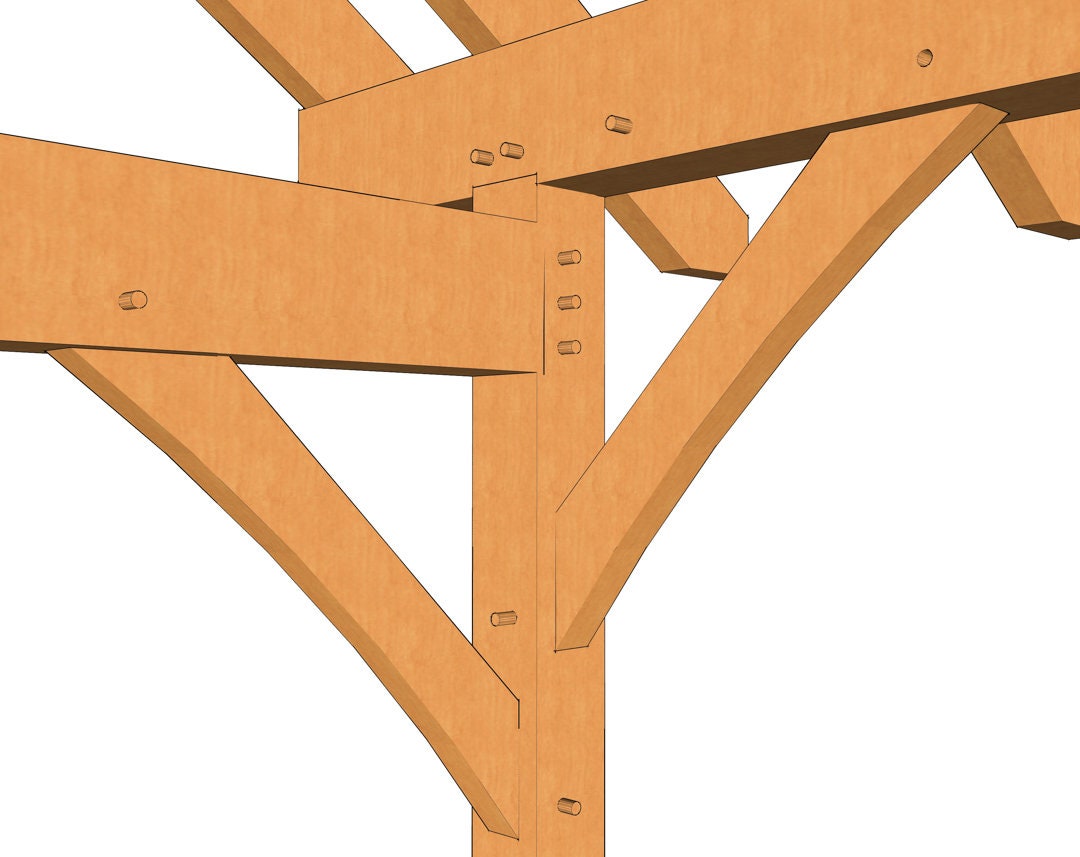 12x16 King Post Plan (16' Wide X 12' Deep) - Etsy