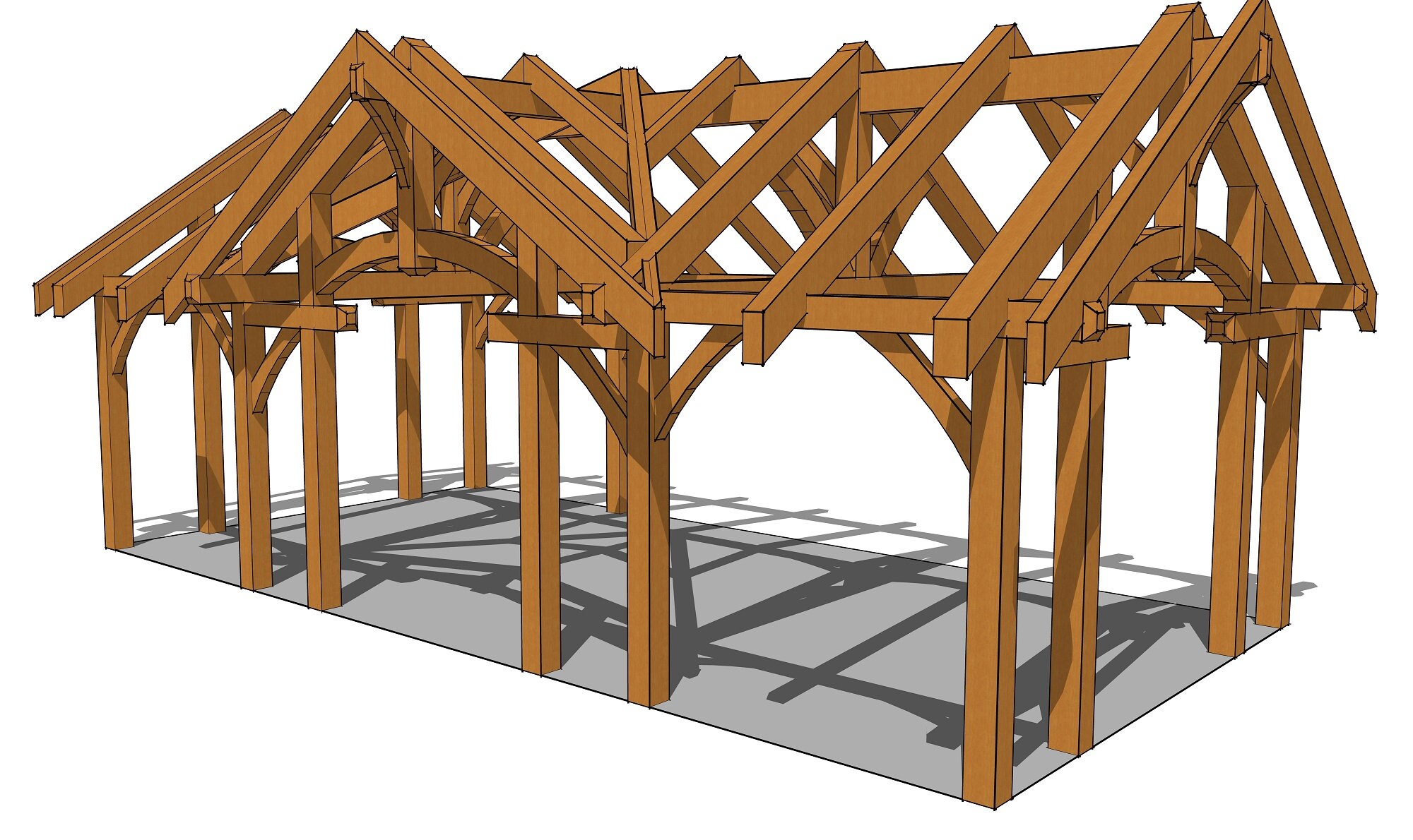 16x32 Timbered Pavilion Etsy