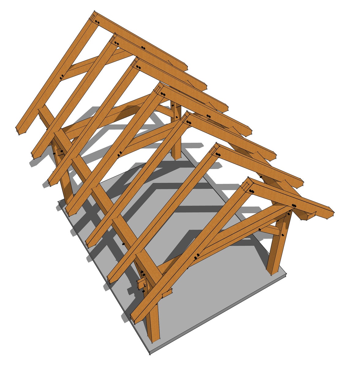 12x16 Timber Frame - Etsy