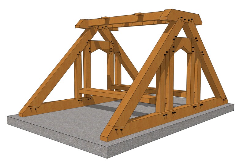 Timber Frame Playground Plan - Etsy