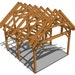 20x24 Timber Frame Plan With Loft - Etsy