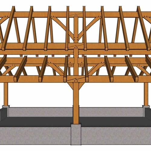 3228 Timber Frame Monitor Barn - Etsy