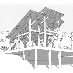 20×20 Lean-to Plan - Etsy