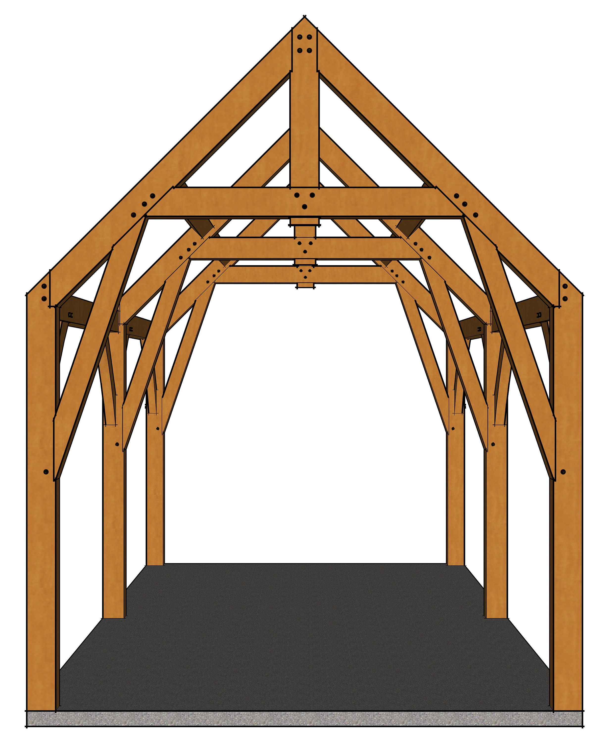 12×24 Gothic Arch Timber Frame - Etsy