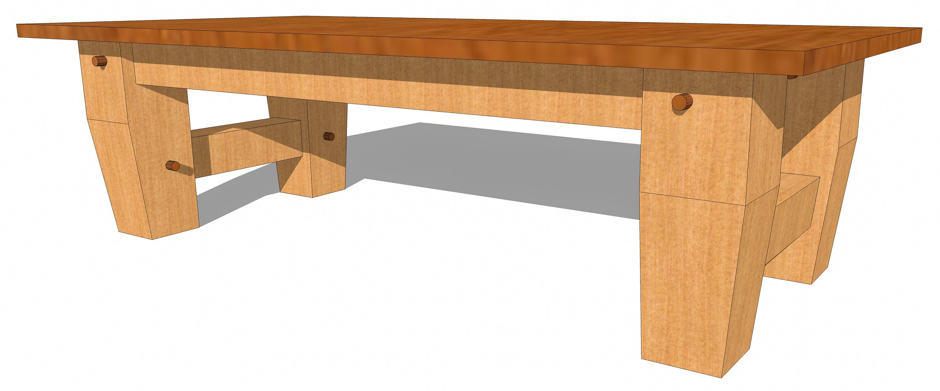 Timber Frame Occasional Table Plan - Etsy