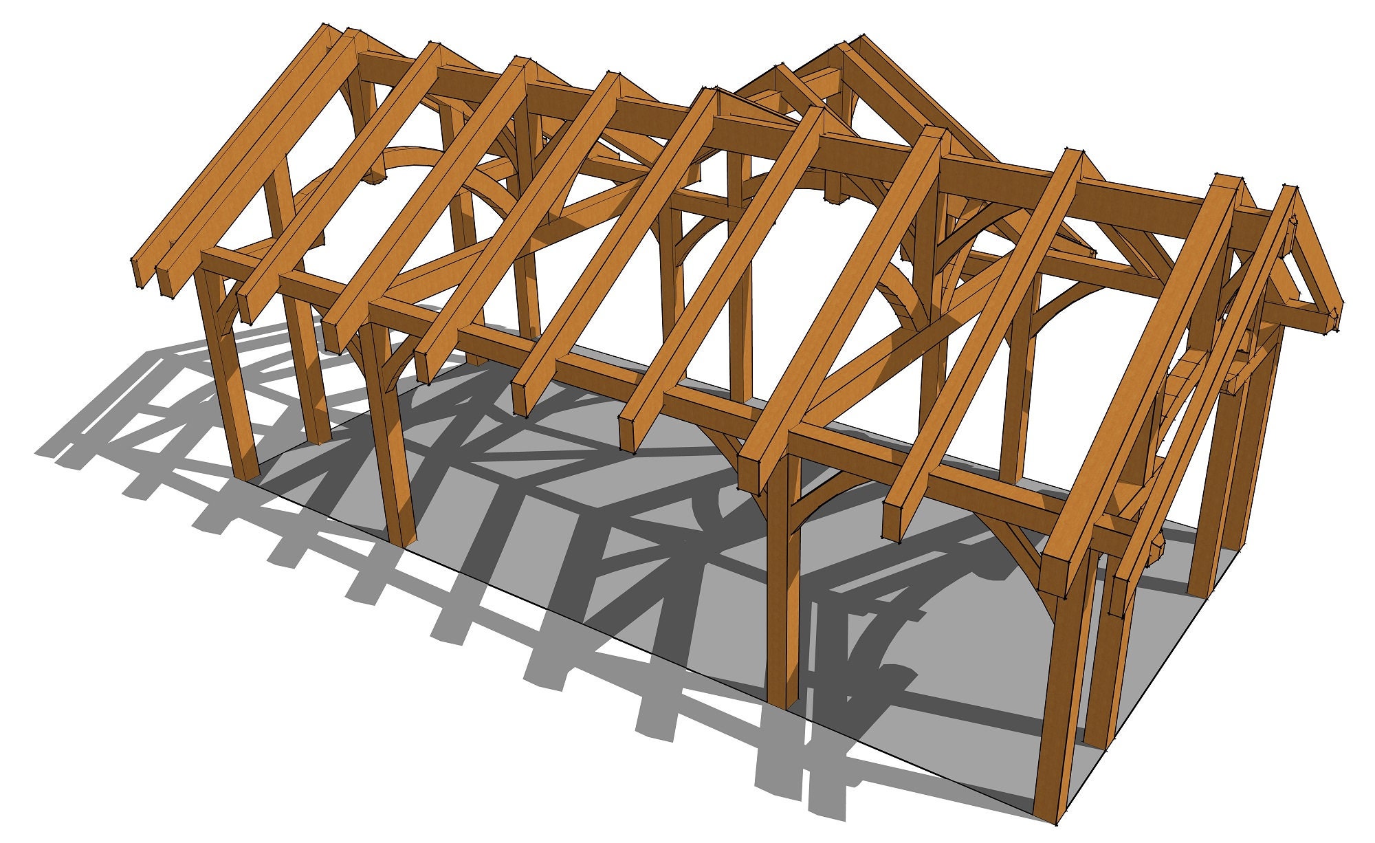 16x32 Timbered Pavilion Etsy