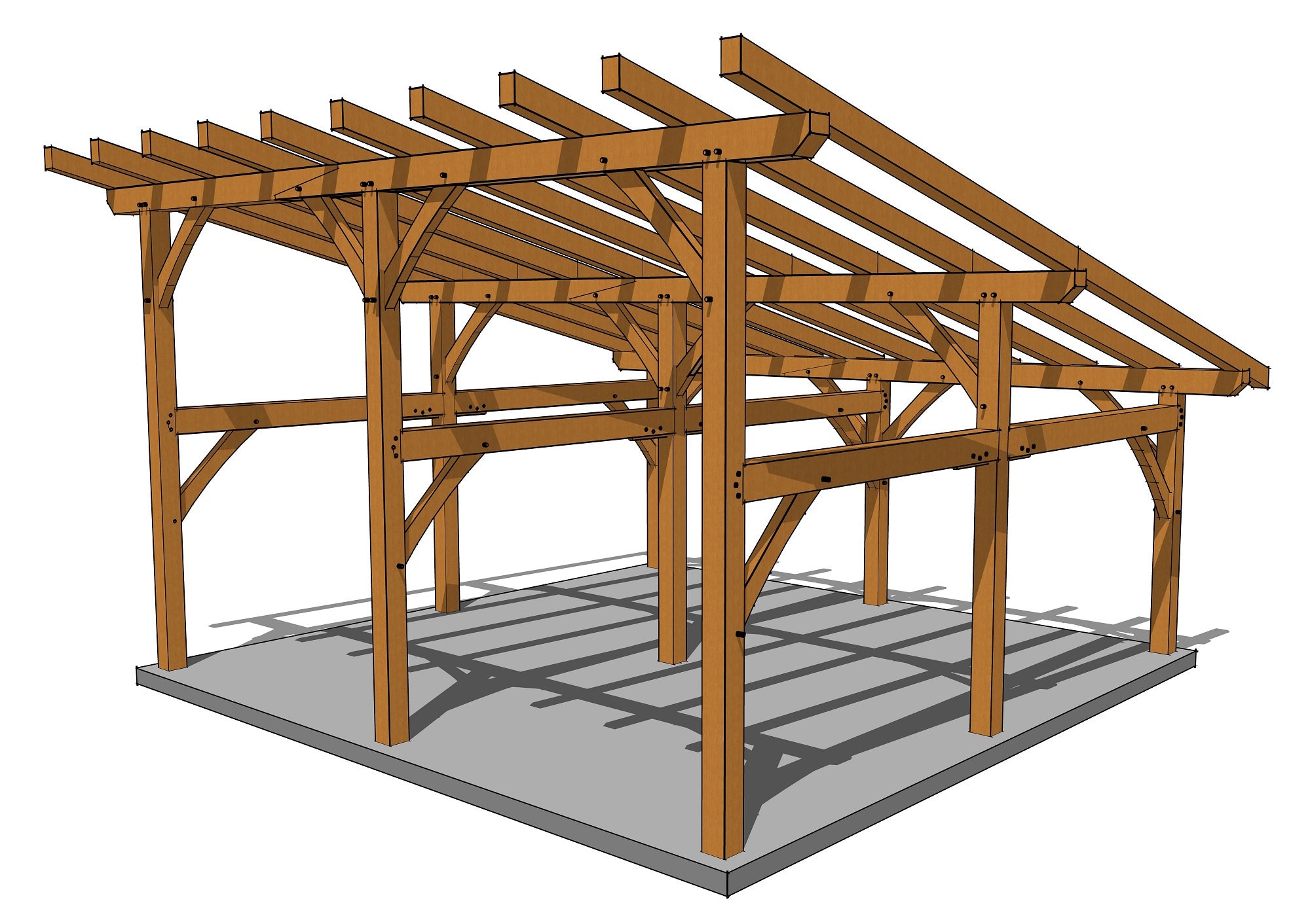 24×24 Shed Roof Plan - Etsy
