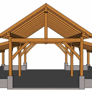32×28 Timber Frame Monitor Barn - Etsy