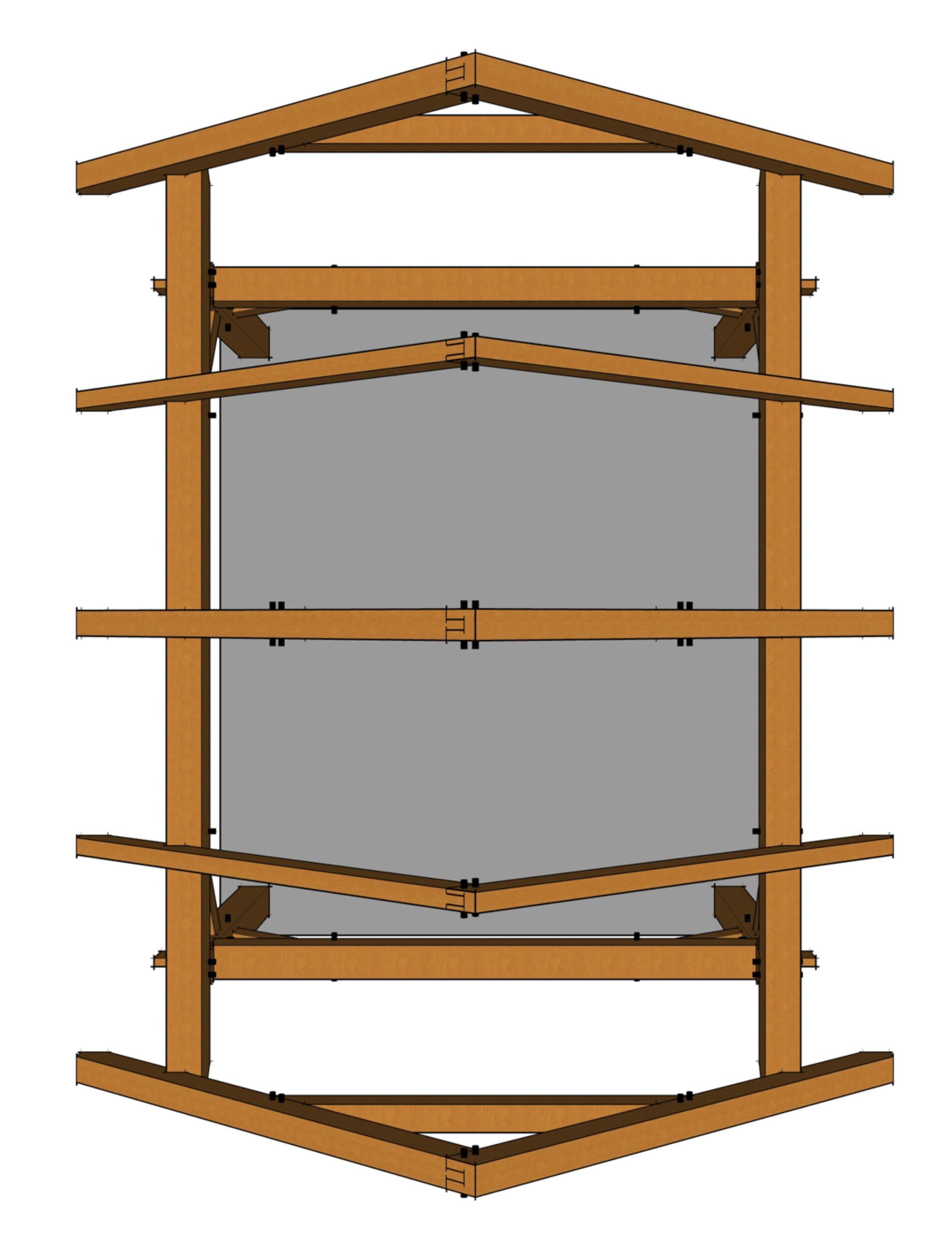 12x14 Timber Frame Plan - Etsy
