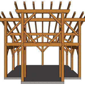 20×20 Lean-to Plan - Etsy