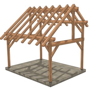 12x16 Saltbox Timber Frame - Etsy