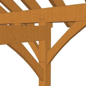 16×24 King Post Plan - Etsy