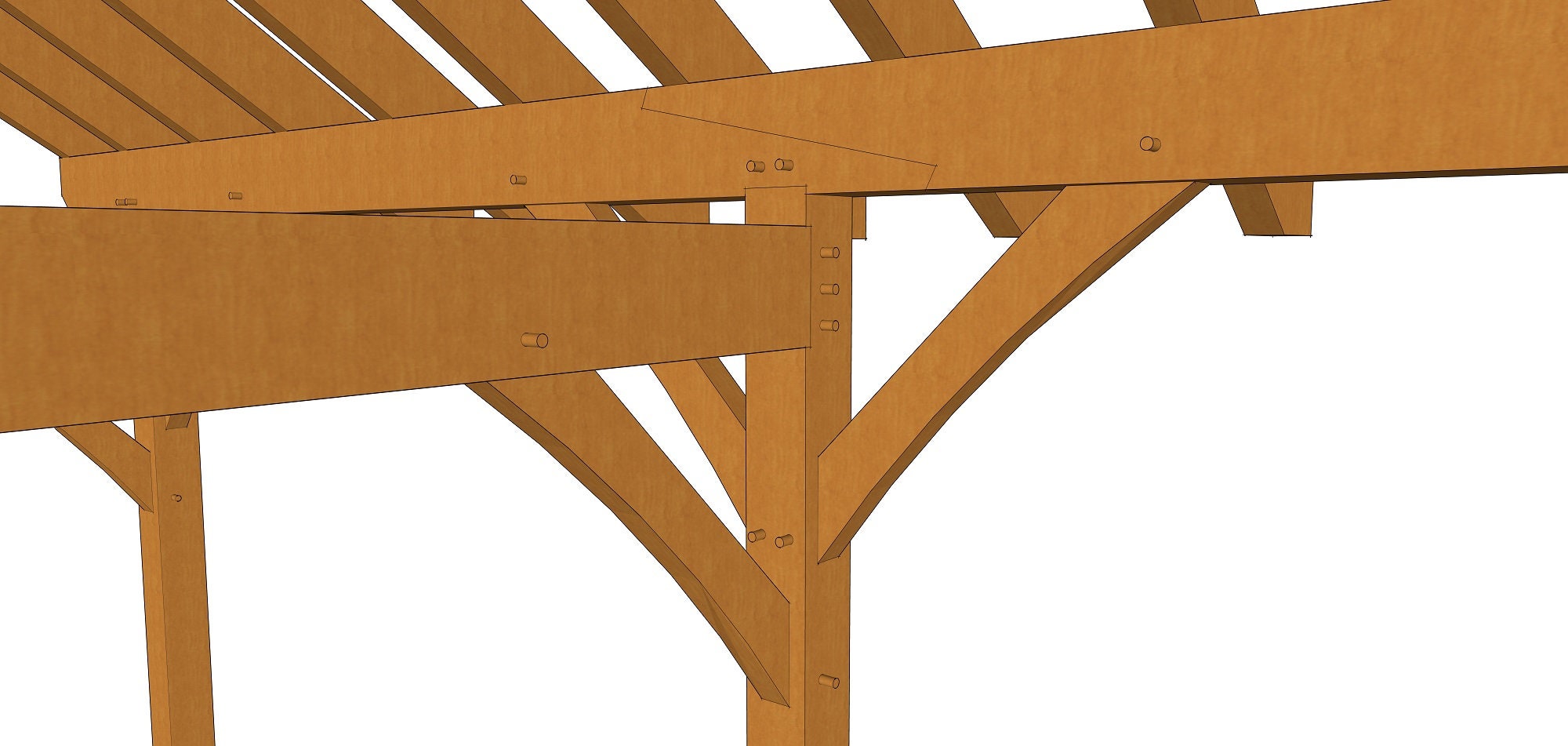 16×24 King Post Plan - Etsy