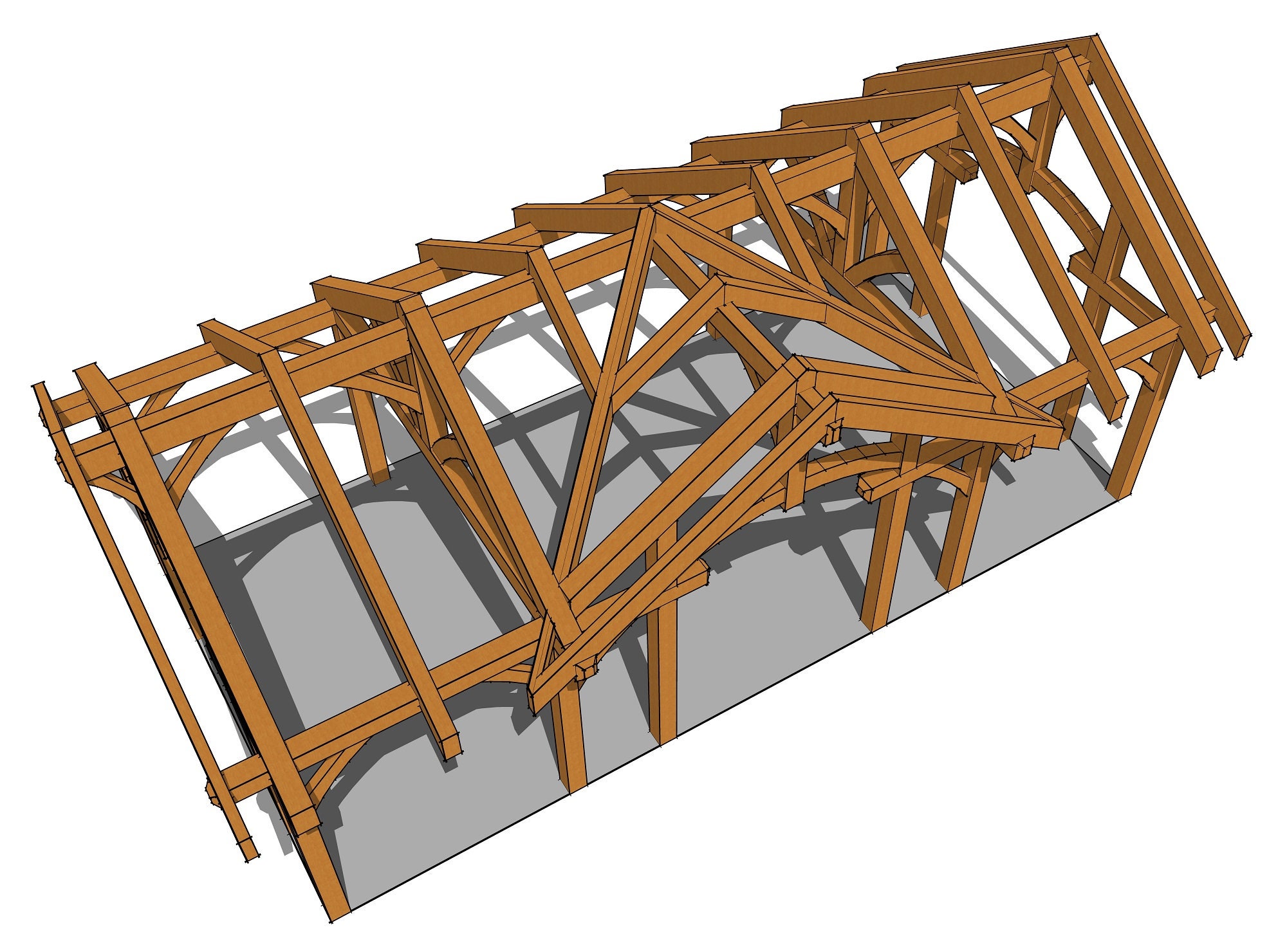 16x32 Timbered Pavilion Etsy