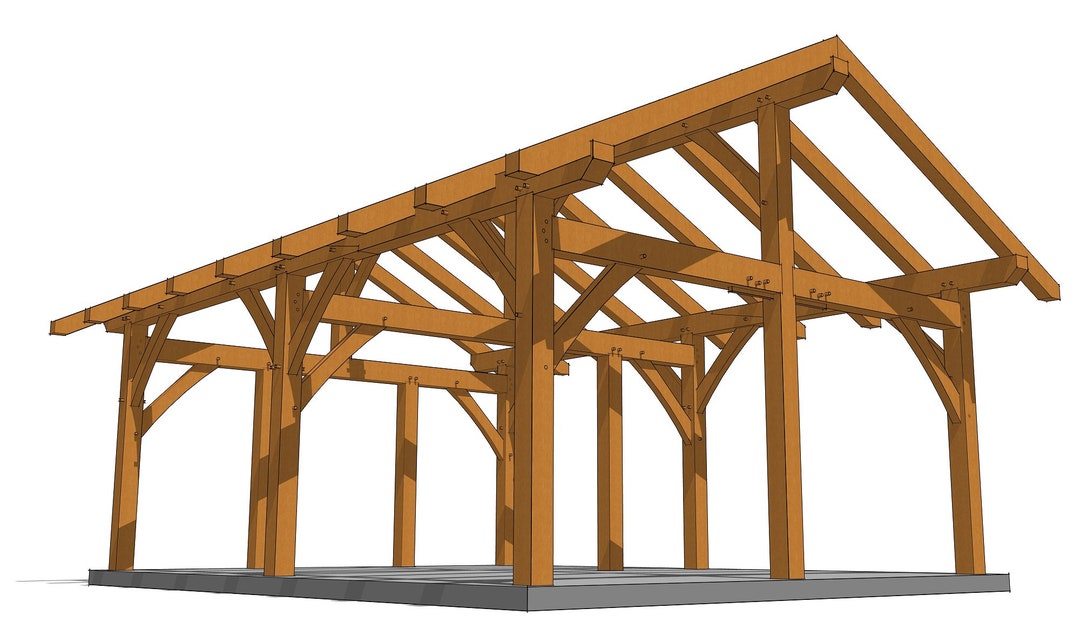 18x24 King Post Plan - Etsy