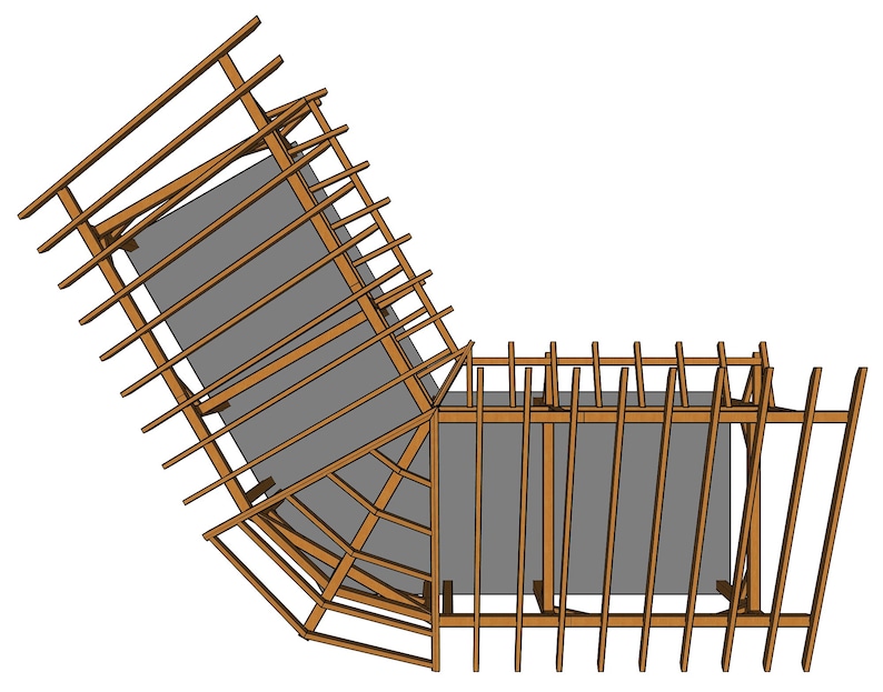 14×28 Winged Shed Pavilion - Etsy