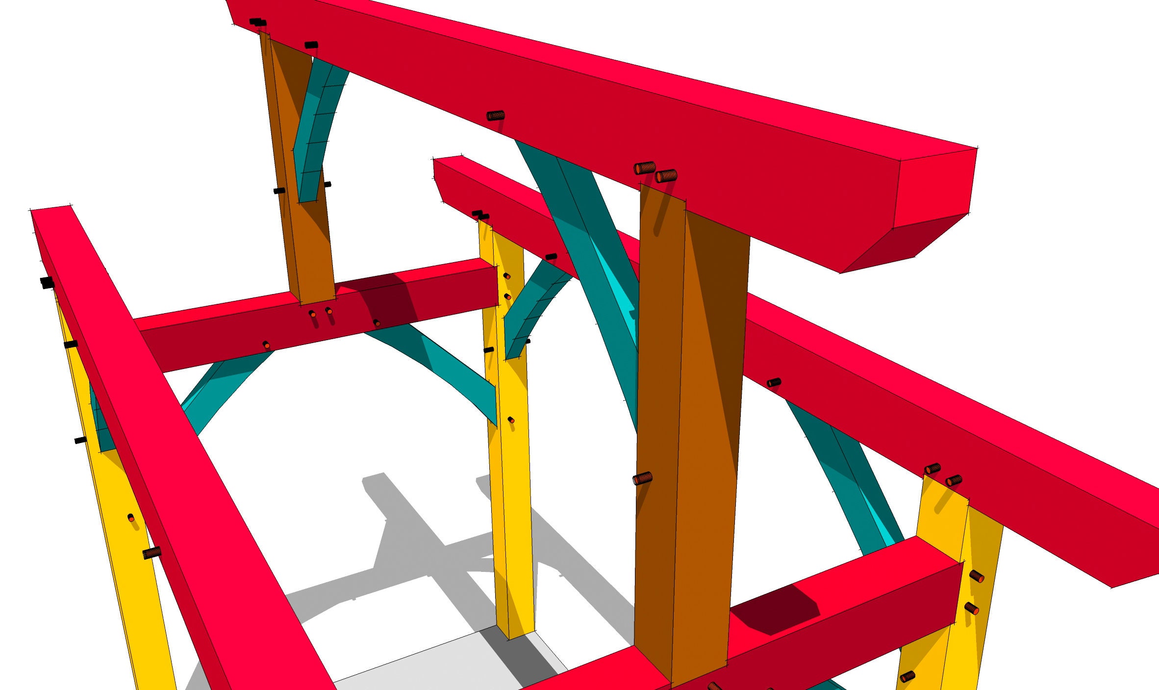 8x12 Timber Frame Plan - Etsy