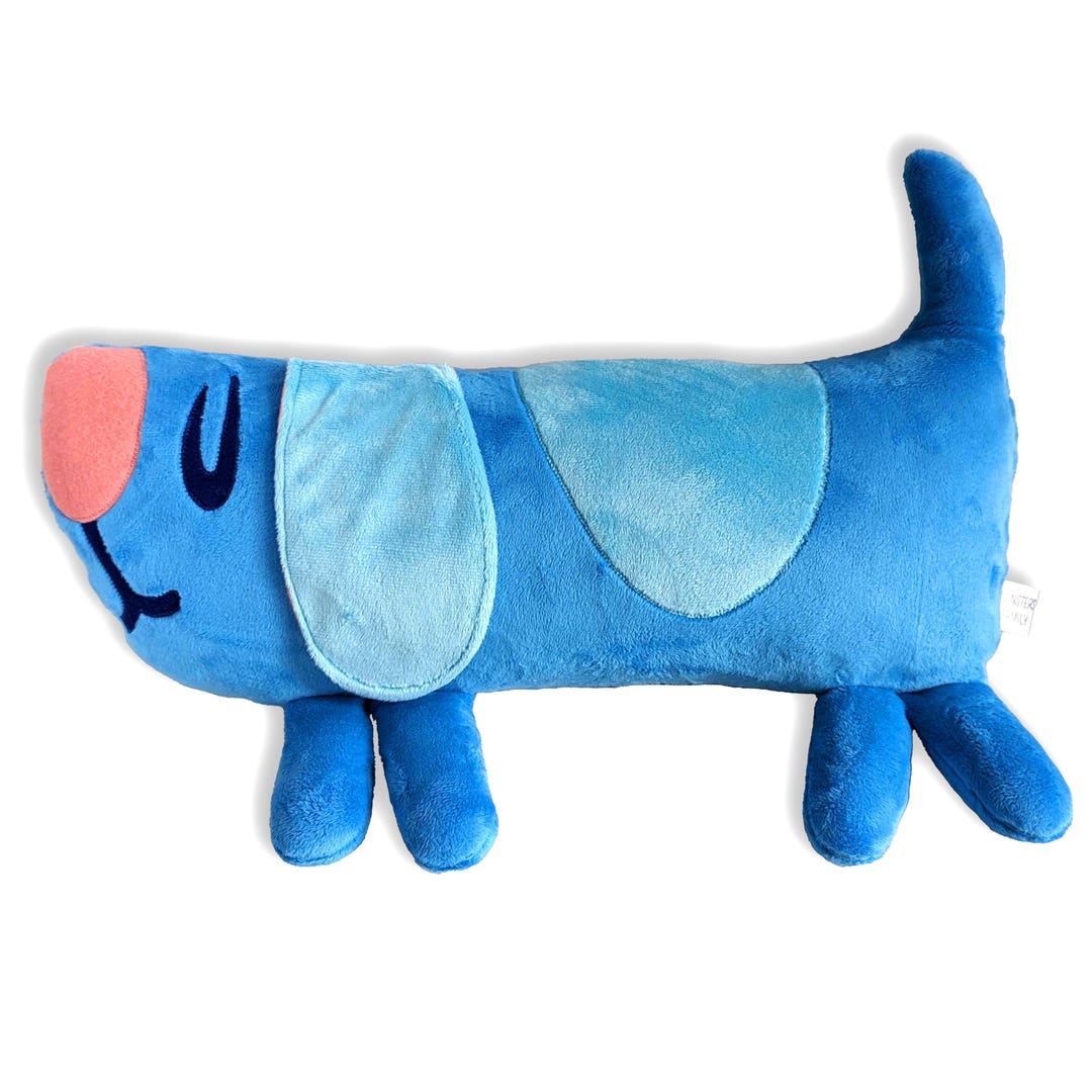 Bluey Long Dog Plush, Bluey Long Dog Pillow, Blue Dog Plush Toy, Bluey ...