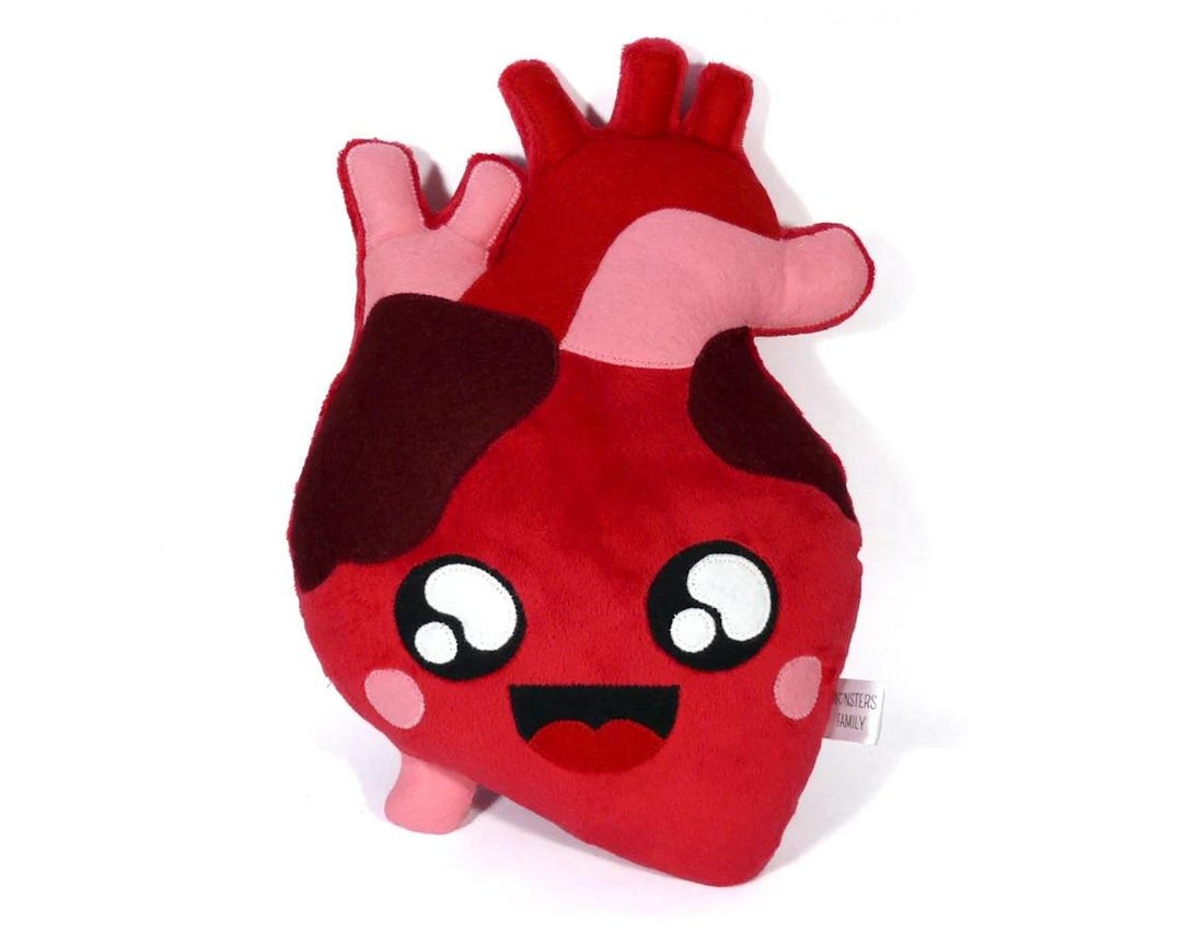 Anatomical Heart Plushie Organ, Open Heart Surgery Gift, Heart Organ ...