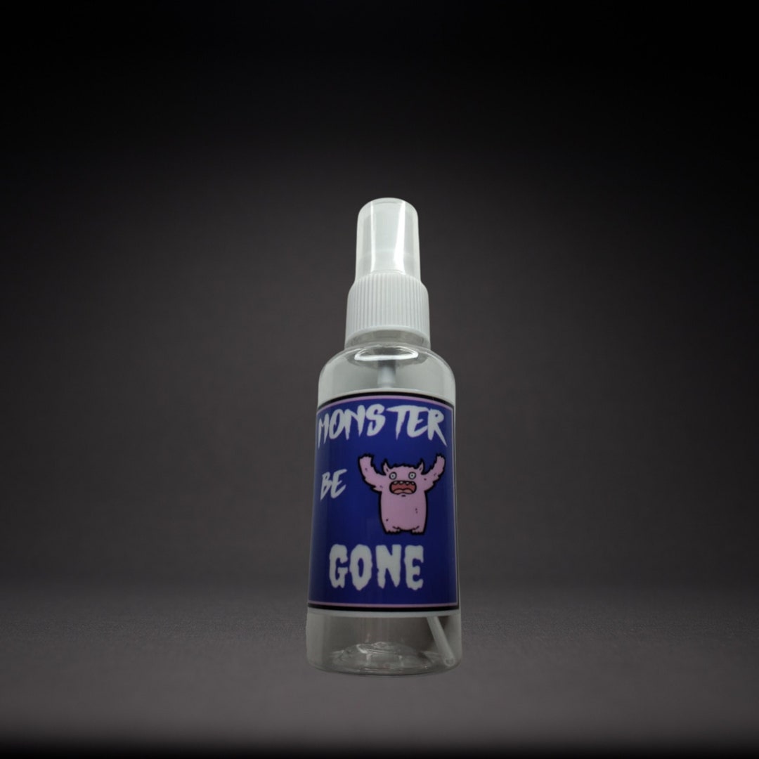 Monster Be Gone L Sticker L Monster Spray Label L Bedtime - Etsy
