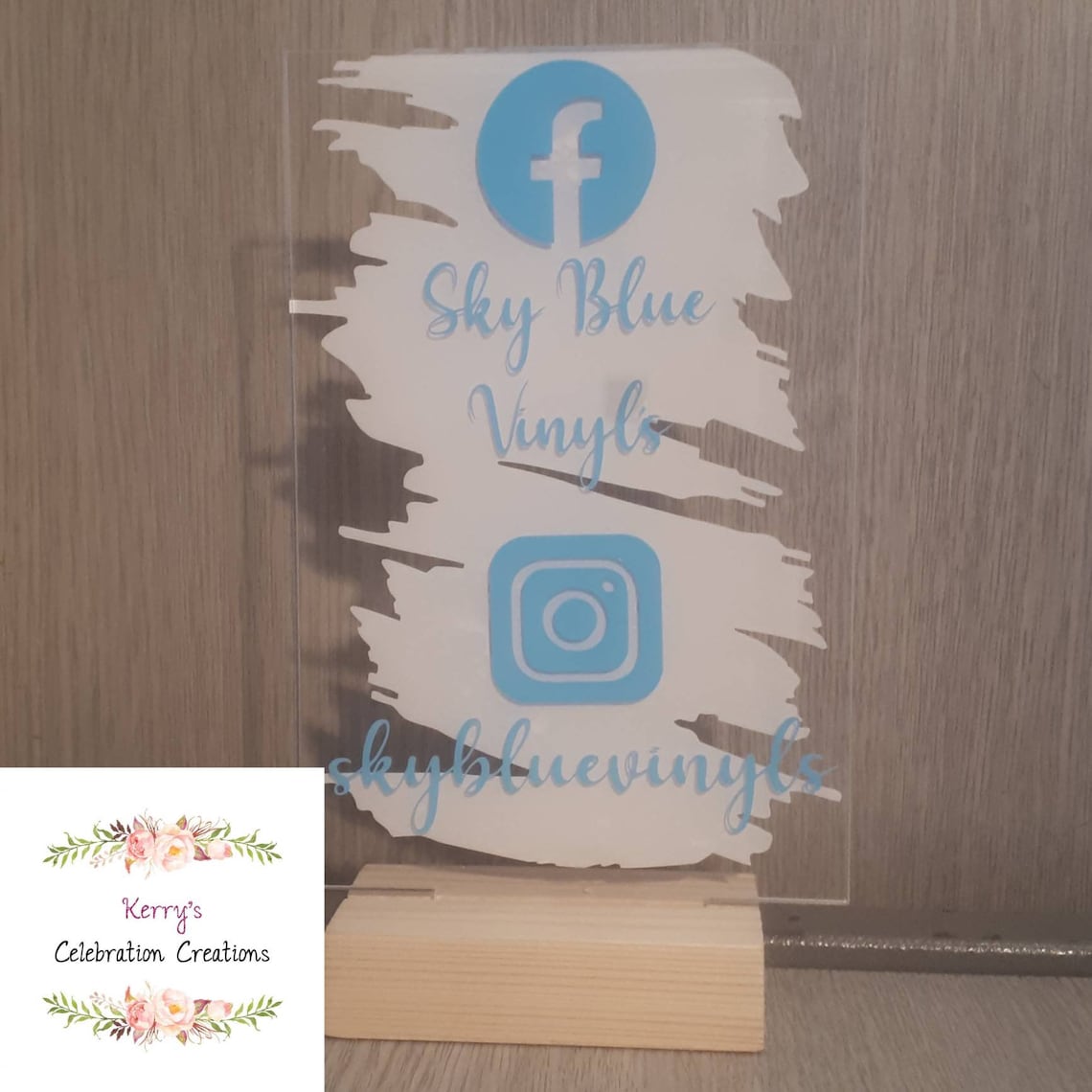 Social Media Sign Acrylic Stand Acrylic Sign Acrylic Social - Etsy UK
