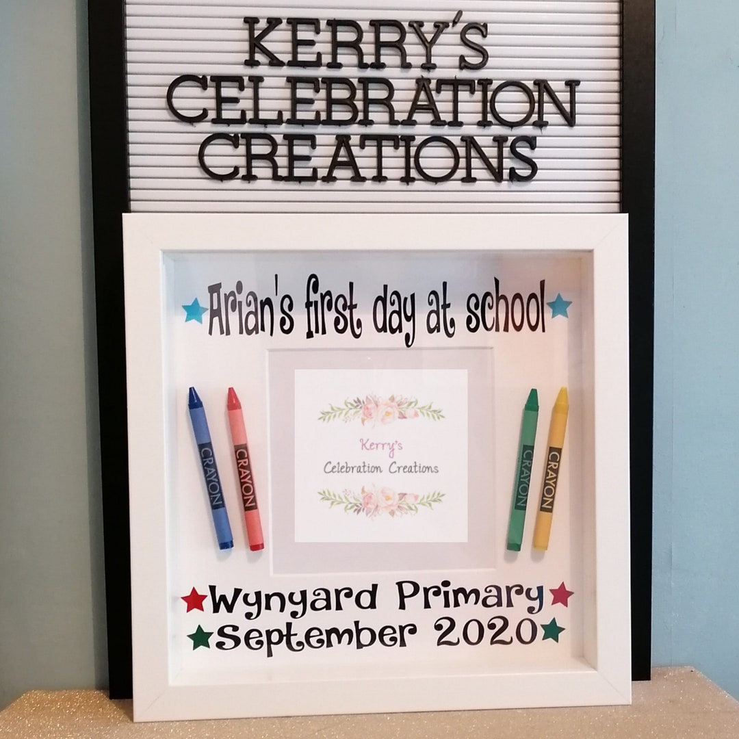 My First Day at School Photo Frame. First Day at School - Etsy