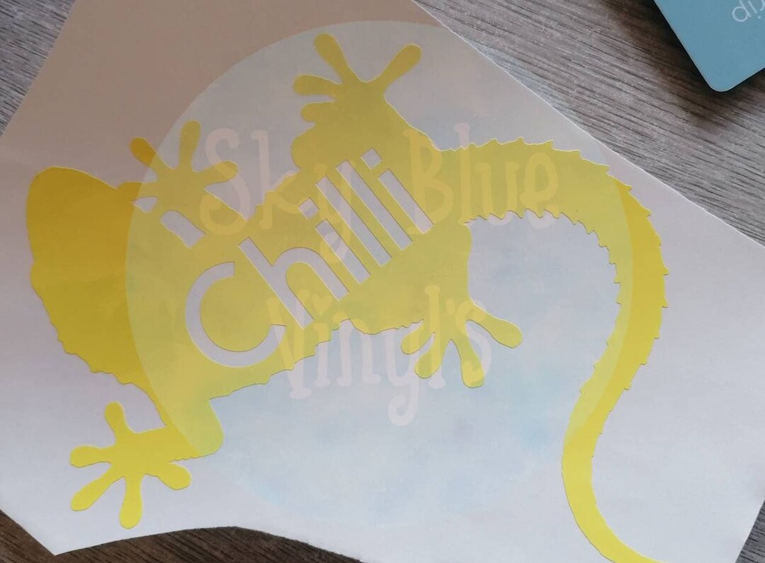 Crested Gekco Vinyl Sticker, Personalised Crested Gecko Sticker, Viv ...