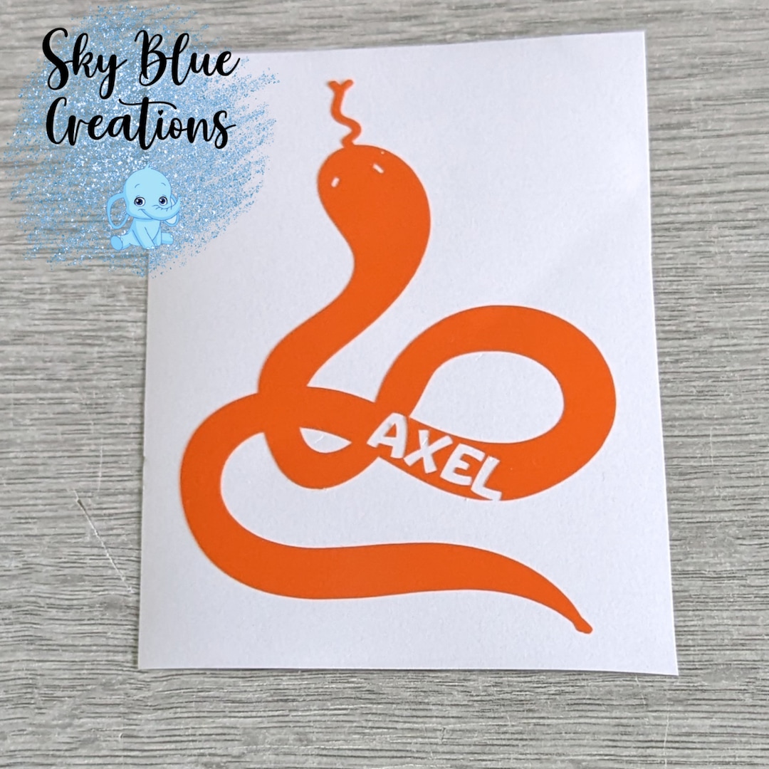 Snake Vinyl Sticker, Personalised Snake Sticker, Viv Sticker, Vivarium ...