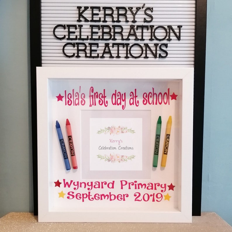 My First Day at School Photo Frame. First Day at School - Etsy
