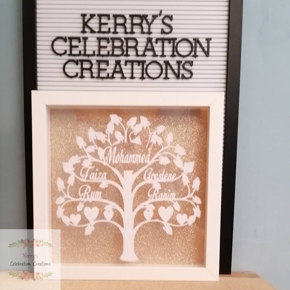 Personalised Family Tree Frame. Family Tree Gift Family Gift - Etsy