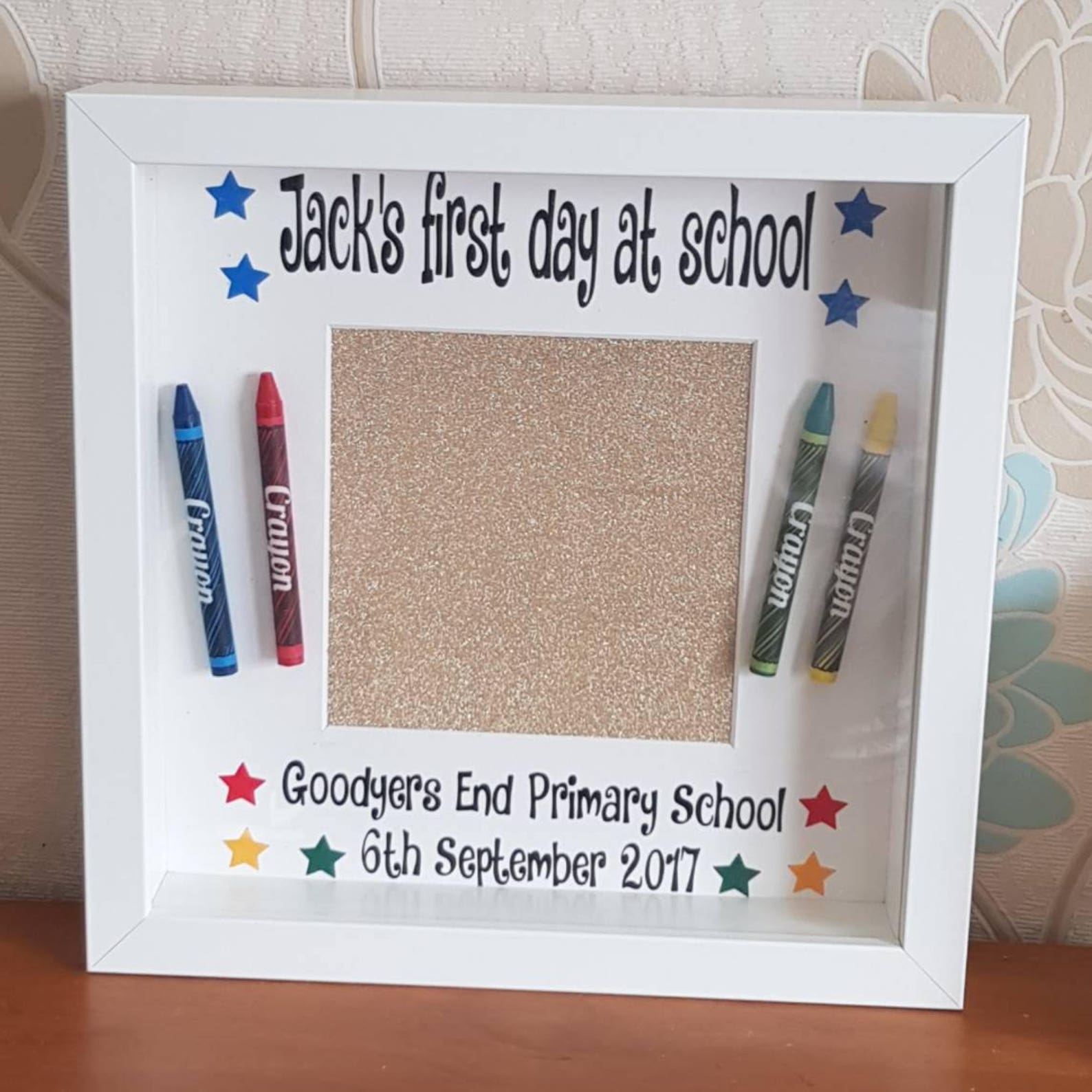 My First Day at School Photo Frame. First Day at School - Etsy