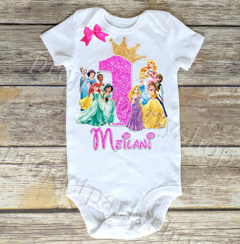 Disney Princesses Birthday Shirt Disney Princess Birthday - Etsy