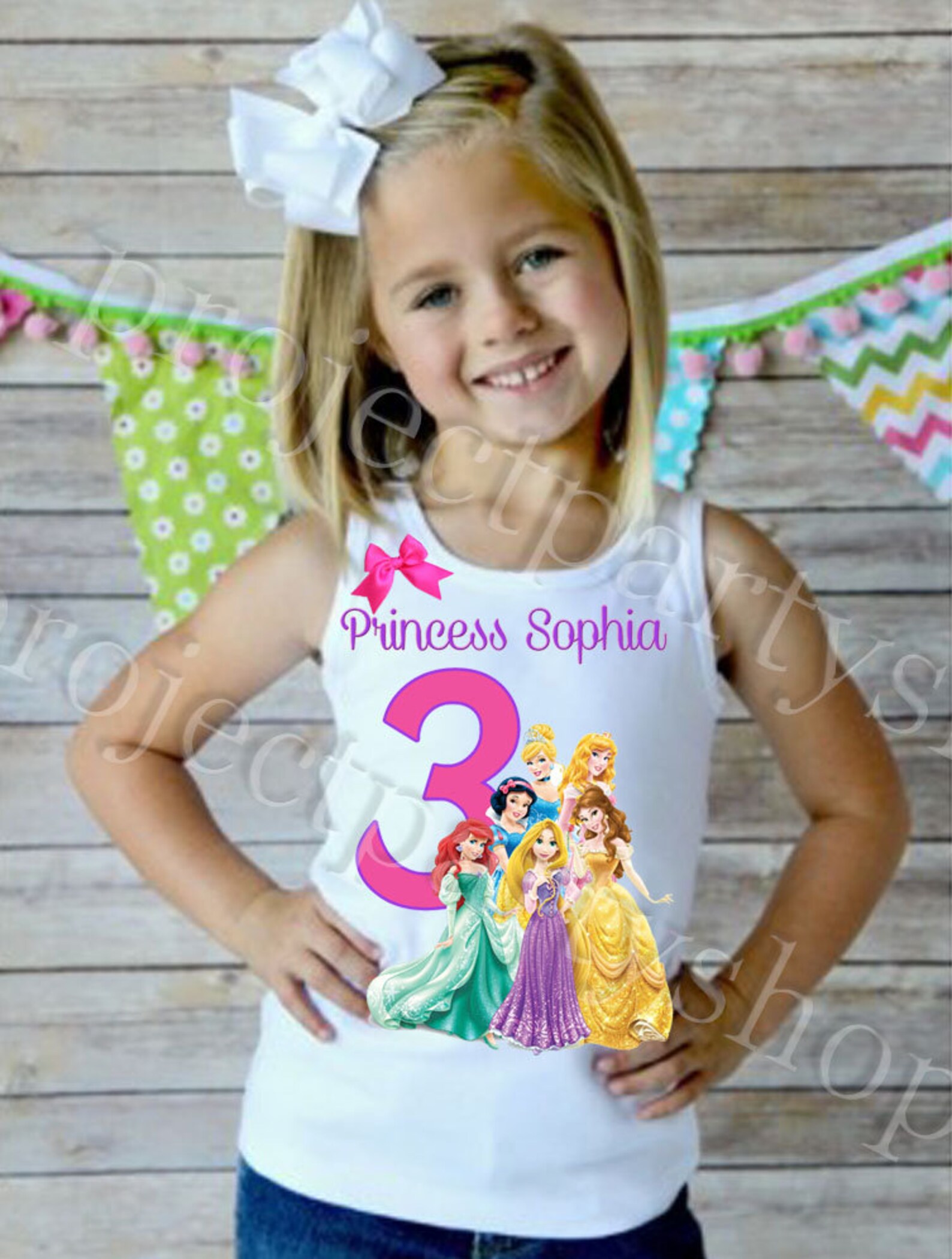 Disney Princesses Birthday Shirt - Etsy