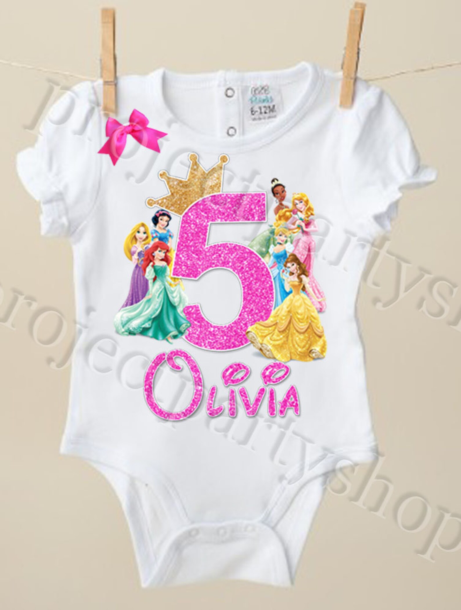 Disney Princesses Birthday Shirt Disney Princess Birthday - Etsy