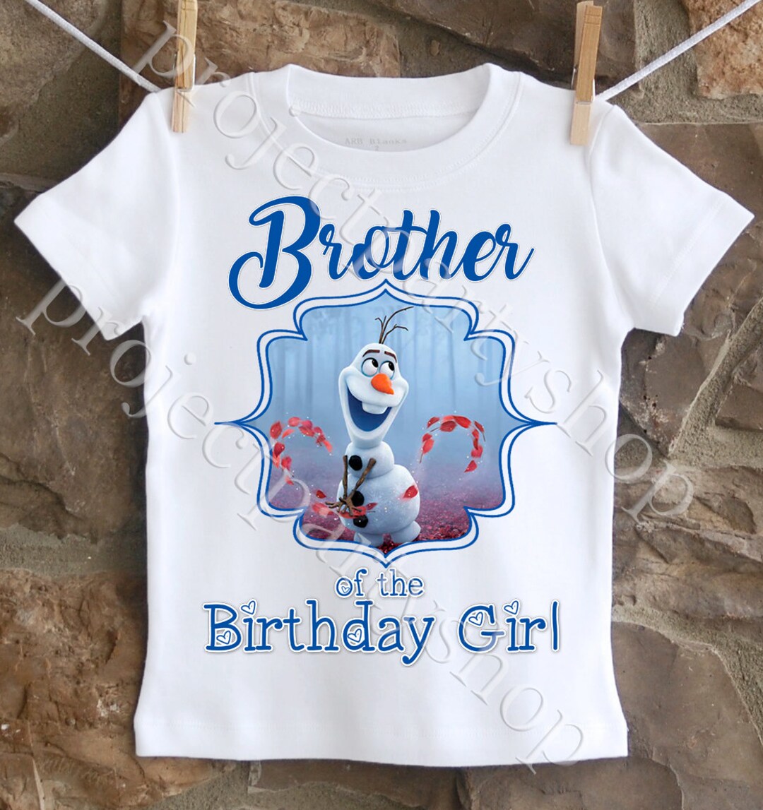 Frozen 2 Olaf Brother Shirt, Boys Frozen 2 Brother Shirt, Frozen ...