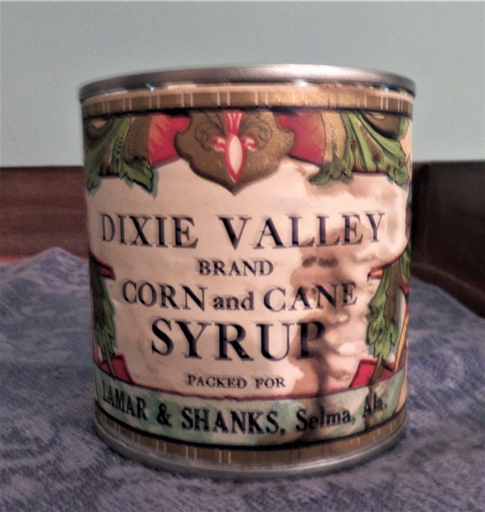 Vintage Dixie Valley Brand Corn and Cane Syrup Tin Can Lamar - Etsy