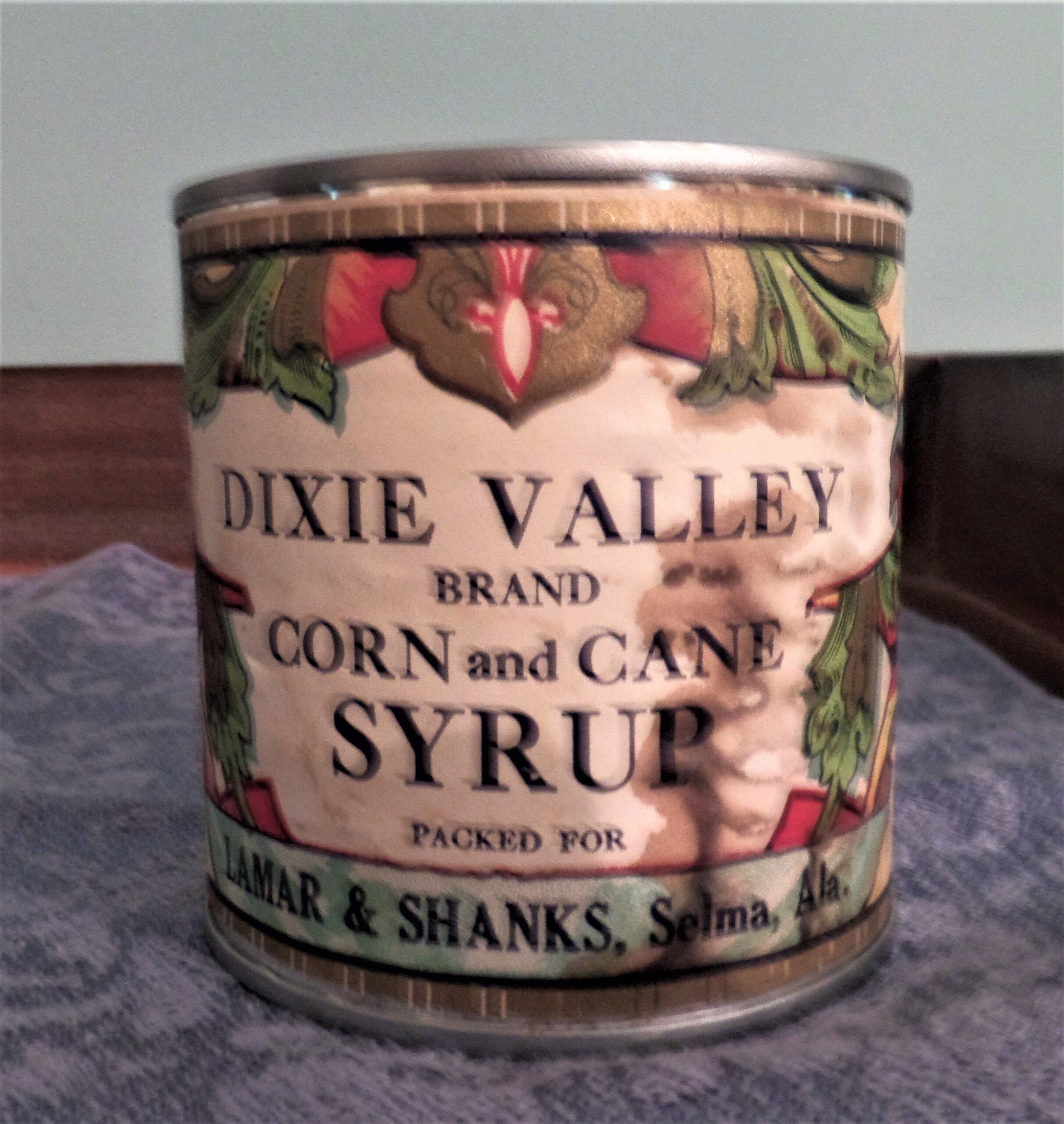 Vintage Dixie Valley Brand Corn and Cane Syrup Tin Can Lamar - Etsy
