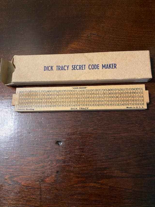 Dick Tracy Secret Code Maker. Vintage. Original Paperwork 1961 - Etsy