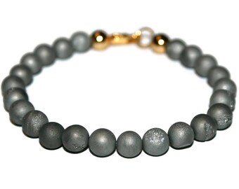 Gray stone jewelry | Etsy