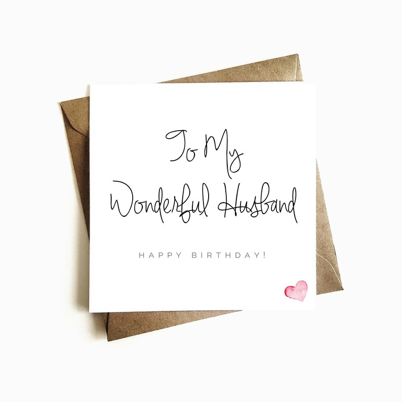 Wonderful Husband Birthday Card Happy Birthday Card Etsy wonderful-husband-birthday-card-happy-birthday-card-etsy