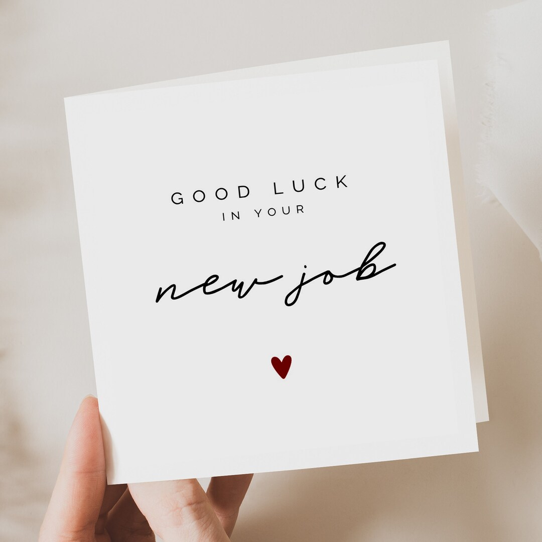 New Job Card Card - so Proud of You Card - Congratulations Card for ...